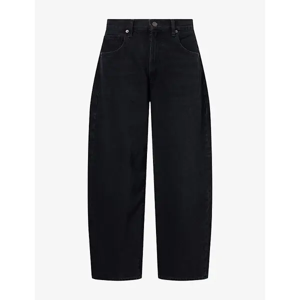 Good American Vintage Barrel-leg Ankle Denim Jeans - Flat Tyre