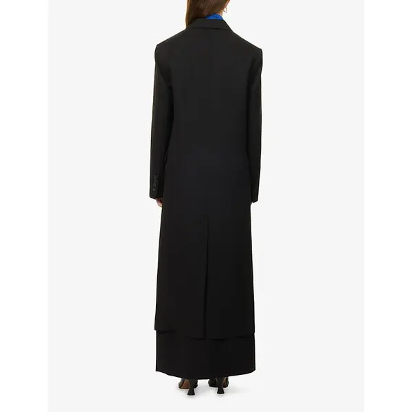 THE FRANKIE SHOP Skye Double-breasted Woven Coat