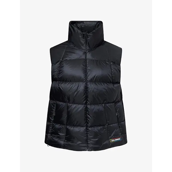 SALOMON Outpulse Funnel-neck Down Gilet Xxl - Deep Black