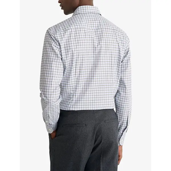 Eton Checked Slim-fit Cotton-twill Shirt