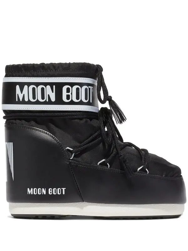 Moon Boot Icon Low Boots In Nylon - Black