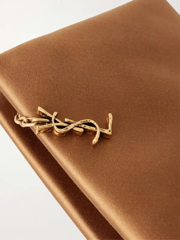 Saint Laurent Cassandre Satin Clutch