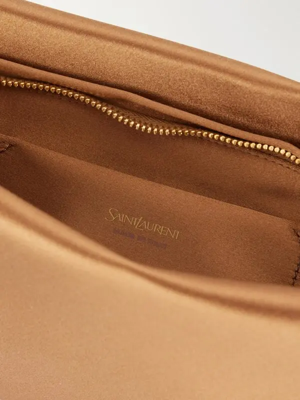 Saint Laurent Cassandre Satin Clutch