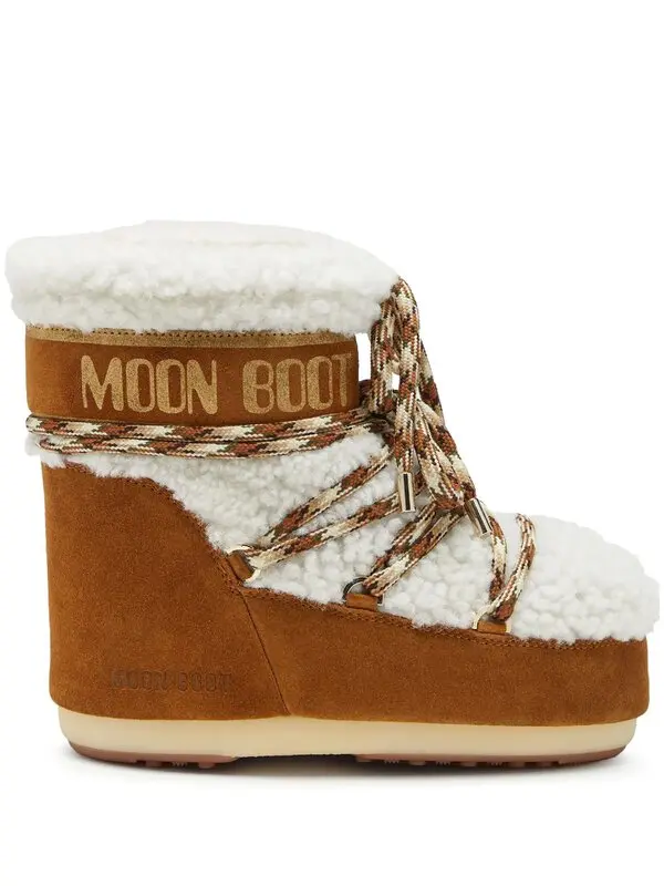 Moon Boot Lab69 Icon Low Shearling Boots - Brown