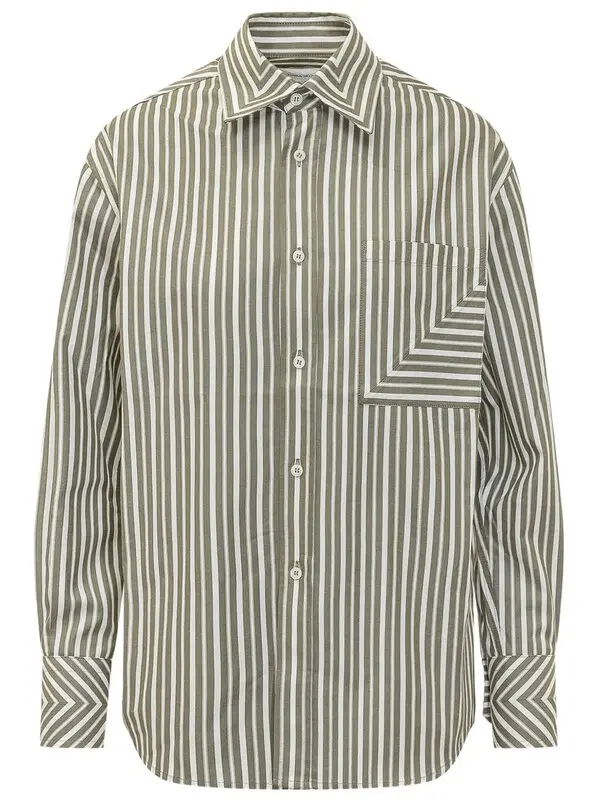 Victoria Beckham Striped Shirt With Pocket