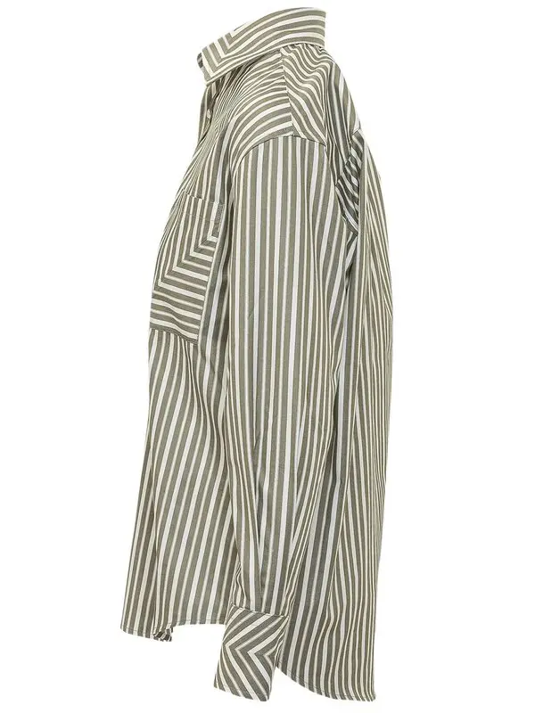 Victoria Beckham Striped Shirt With Pocket