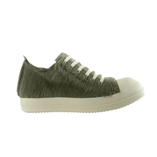 Rick Owens Low Sneakers 'dark Pearl Milk - Green