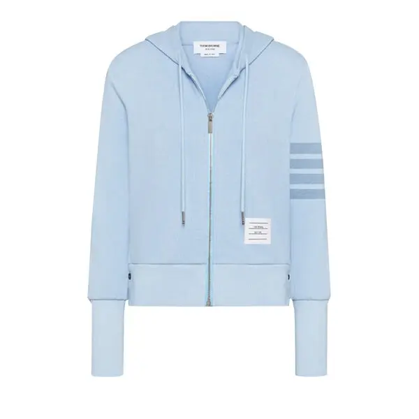 Thom Browne Solid Garment Dyed Loopback Blouson Hoodie 'light