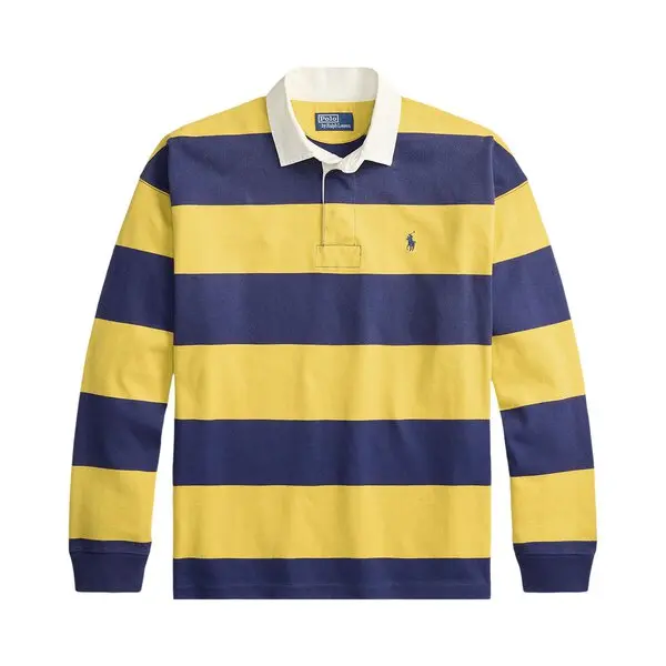Polo Ralph Lauren Shirt 'cllgte Ylw/drk Cblt