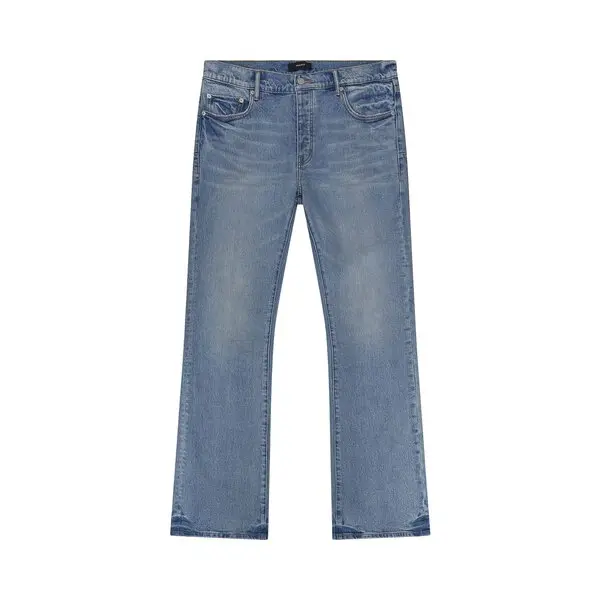 PURPLE BRAND Flare Worn 'light Indigo - Blue