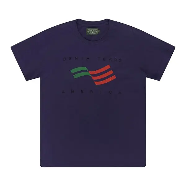 DENIM TEARS Ellis Tears T-shirt - Purple