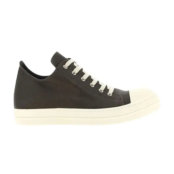 Rick Owens Low Sneaker 'washed Milk - Black