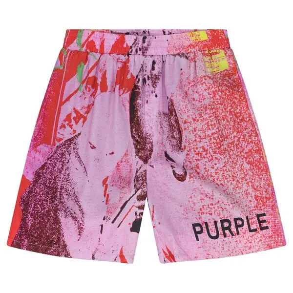 PURPLE BRAND Lyocell Pull On Shorts - Multicolor
