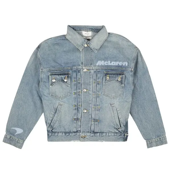 Rhude Denim Embroidered Jacket 'indigo