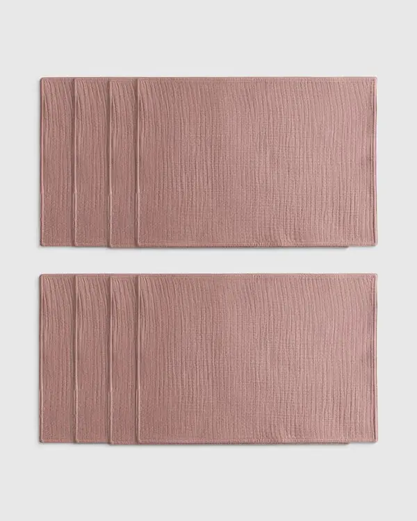 Quince Gauze Placemats - Fig