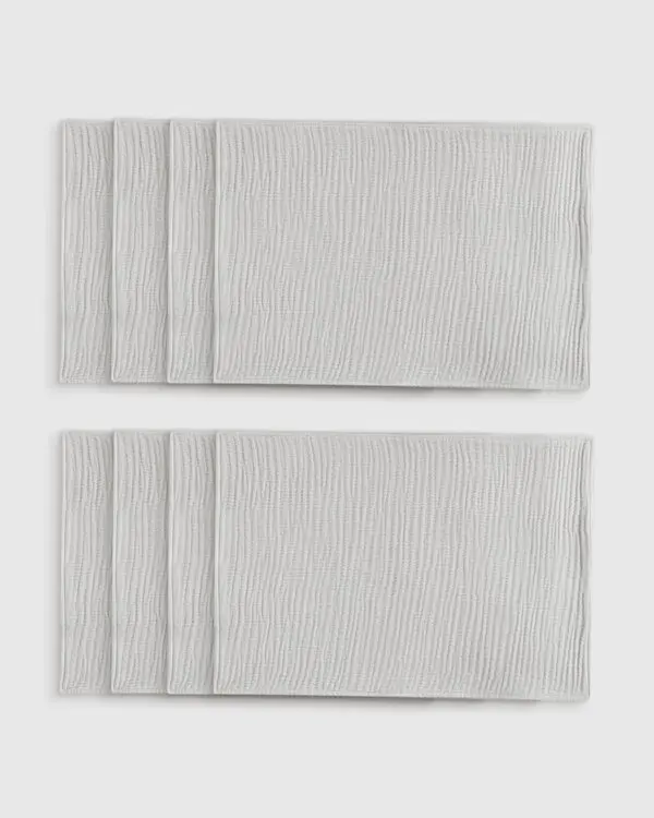 Quince Gauze Placemats - Light Grey