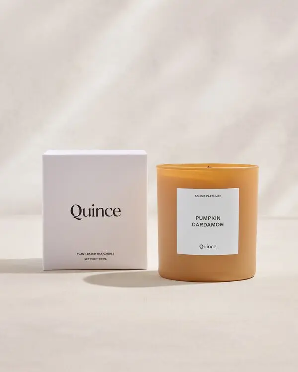 Quince Pumpkin Cardamom Candle, Plant-based Wax
