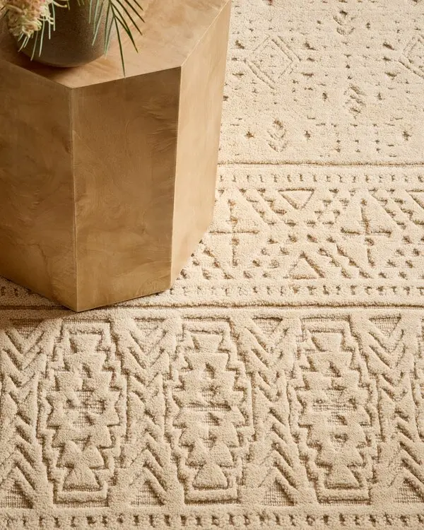 Quince Alma Hand-loomed Wool Rug - Beige