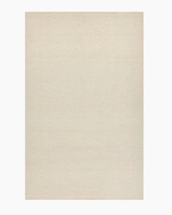 Quince Alma Hand-loomed Wool Rug - Ivory