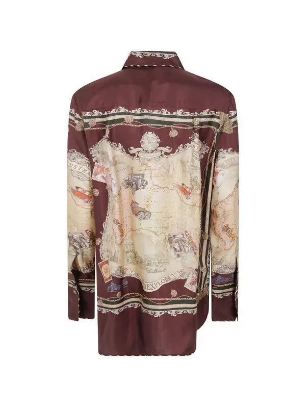 Zimmermann Valiant Printed Silk Shirt