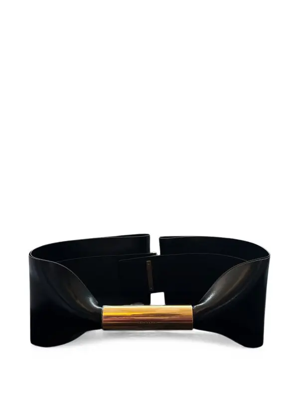 Givenchy Giant Bow Leather Belt - Black