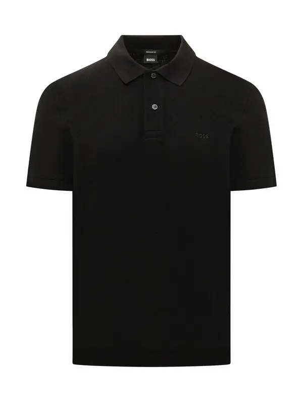 BOSS ESSENTIAL Essential Polo With Buttons And Collar