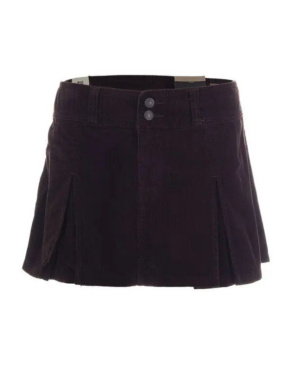 LEVI'S Corduroy Button-front Mini Skirt - Java