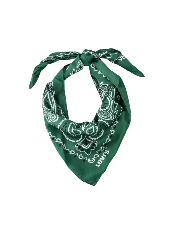 LEVI'S STRAUSS Bandana Scarf In 100% Polyester - Green