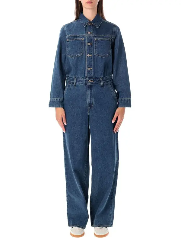LEVI'S Heritage Denim Jumpsuit - Mid Blue