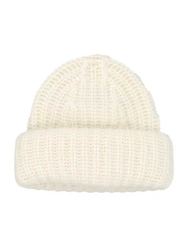 LISA YANG Chunky Knit Cashmere Beanie - Bianco