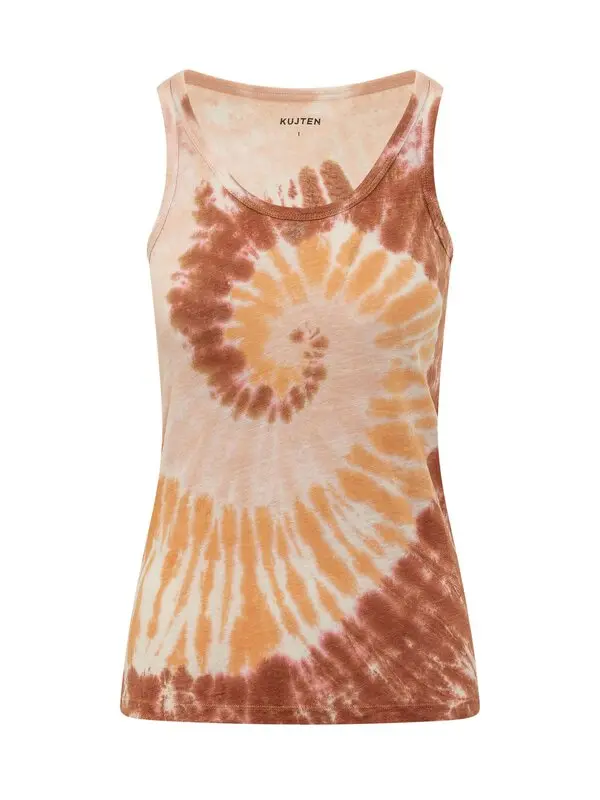 KUJTEN Sleeveless Mini Top With Stylish Tie Detail