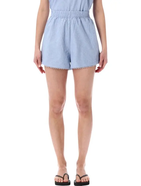 American Vintage Retro-inspired High-waisted Mini Shorts