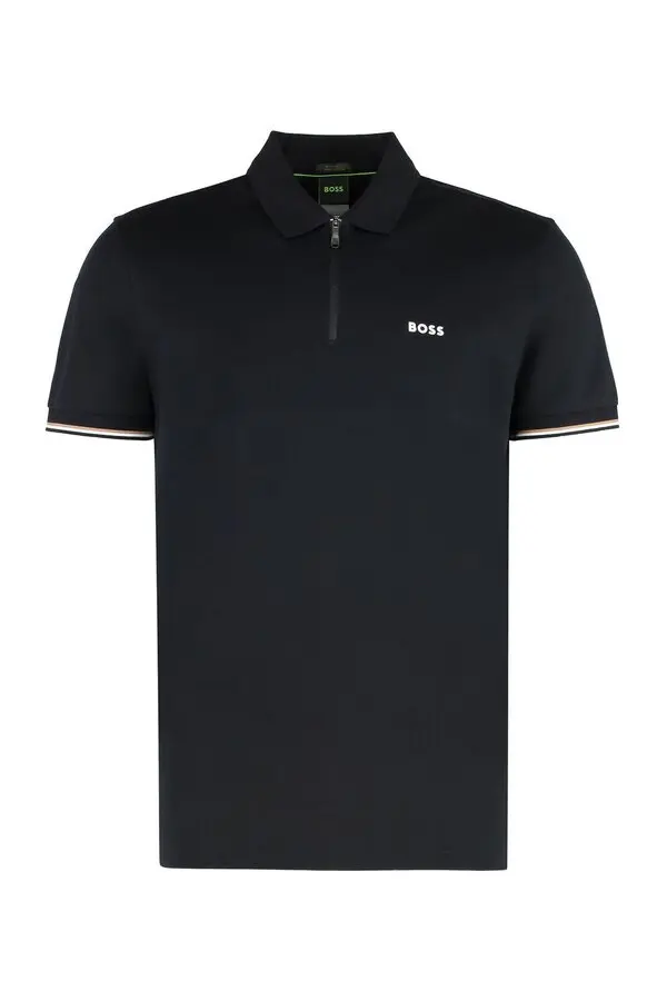 BOSS Classic Cotton Polo Shirt Regular Fit - Black