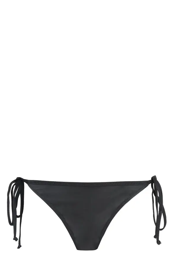 GANNI Mini Tie Side Bikini Hipster - Black