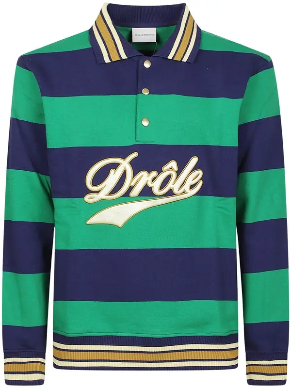 Drole De Monsieur 100% Cotton Crewneck T-shirt - Green