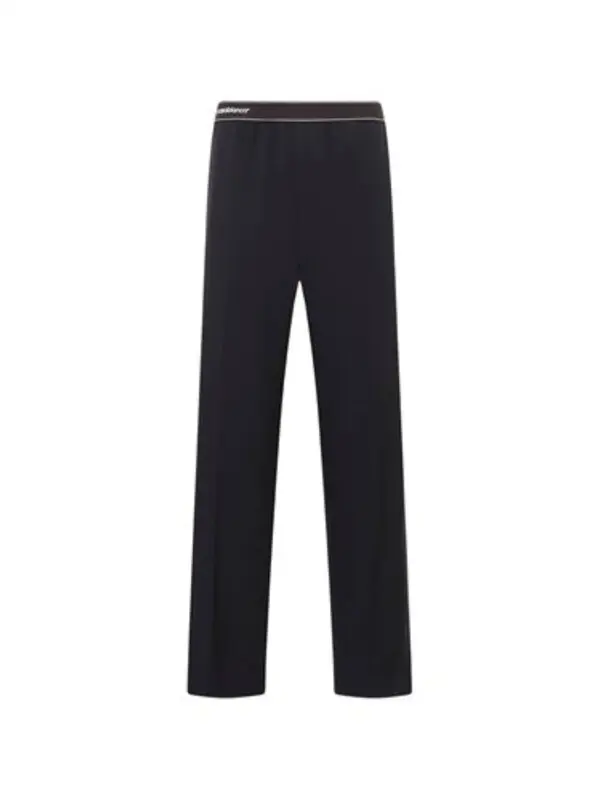 Casablanca Virgin Wool Trousers - Black
