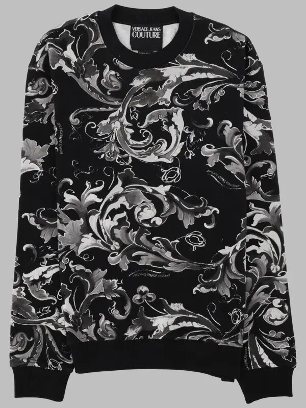 Versace Baroque Print Crewneck Sweatshirt