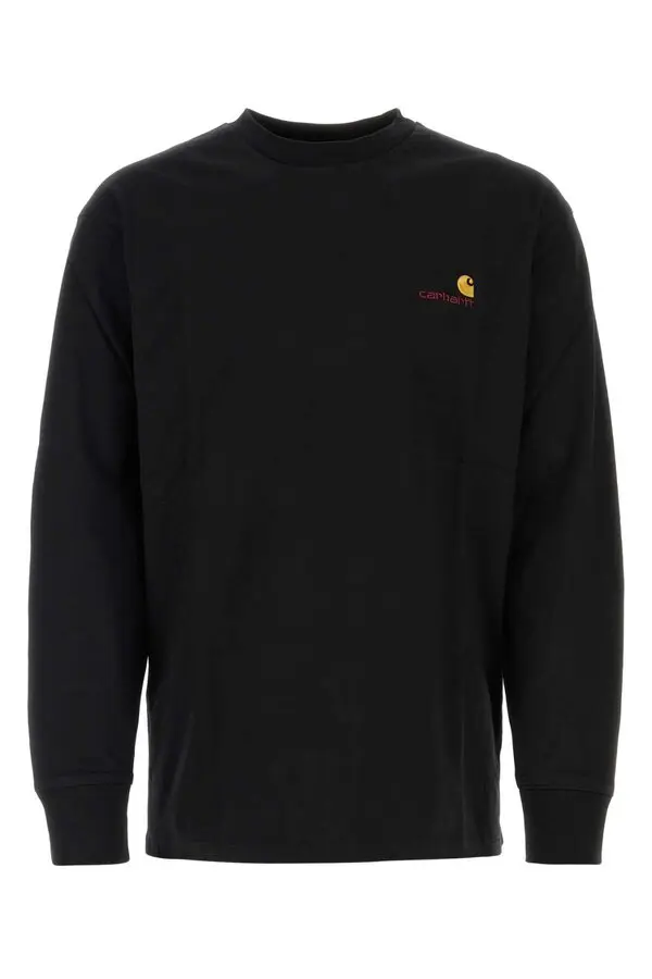 Carhartt Work In Progress American Script Long-sleeve T-shirt - Black