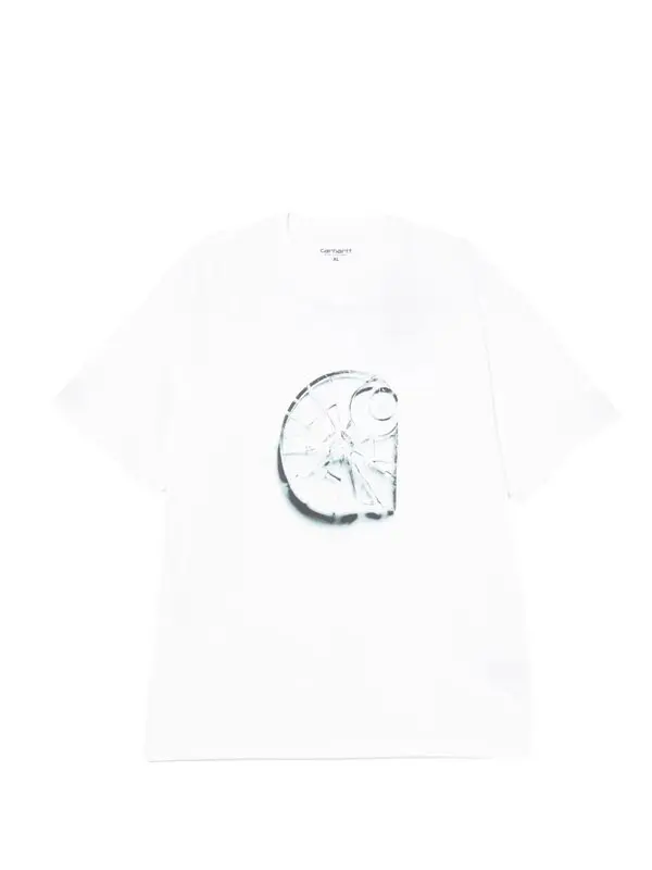 Carhartt Work In Progress Shattered Graphic Short Sleeve T-shirt - White