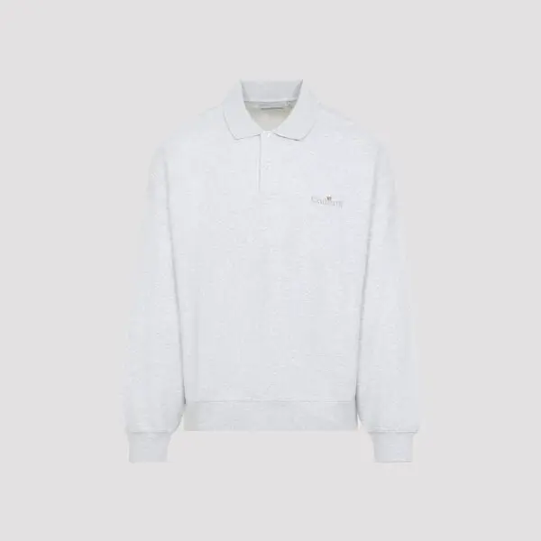 Carhartt Work In Progress Wip Label Mini Polo Sweat For - Grey