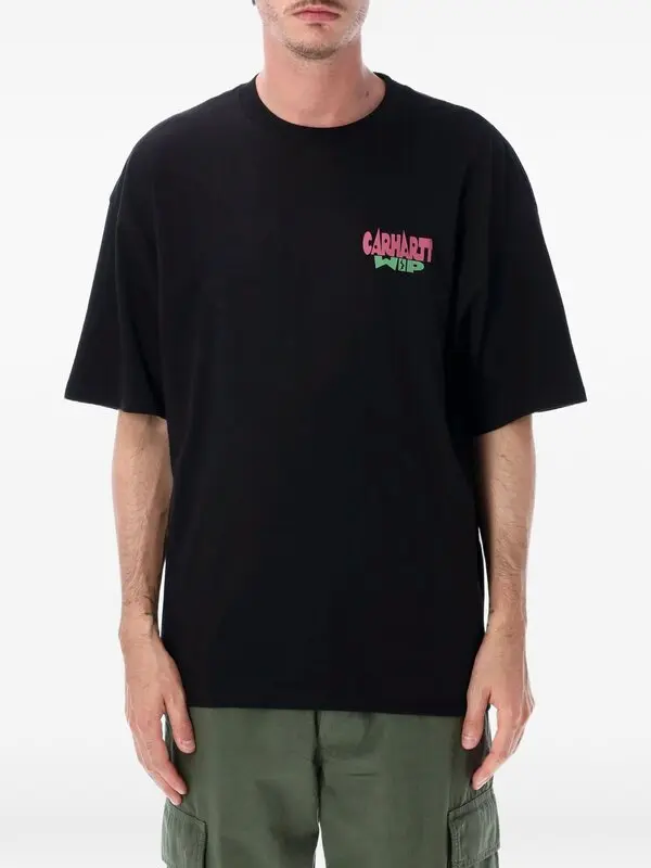 Carhartt Work In Progress Luggage Label T-shirt - Black