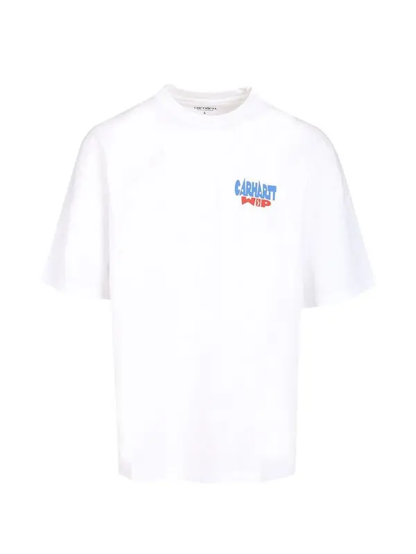 Carhartt Work In Progress Luggage Label T-shirt - White