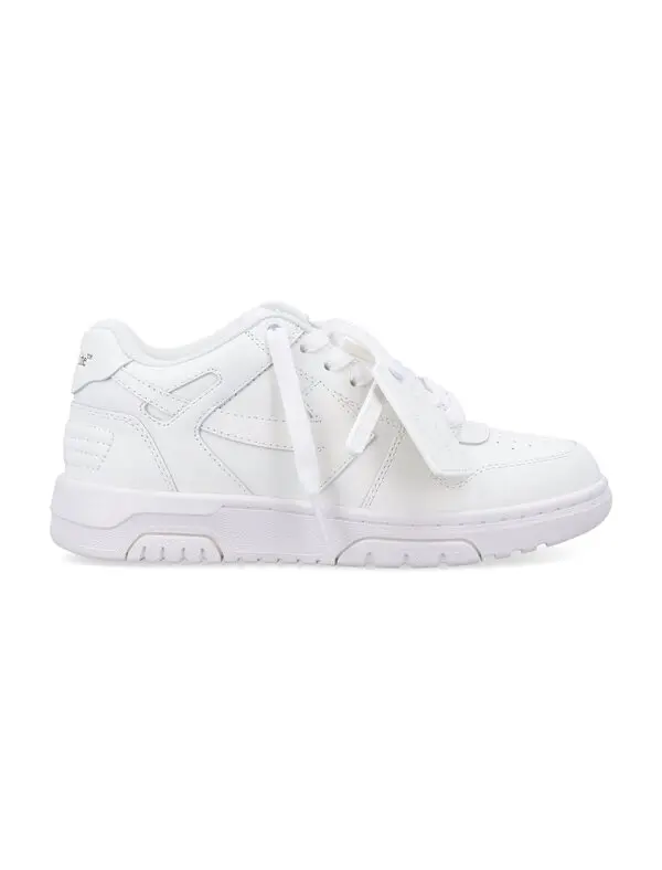 Off-White Low-top Leather Sneakers - White/white