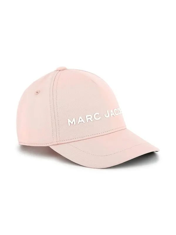 Marc Jacobs Adjustable Cotton Hat With Embossed Logo Sizes 0/52 To 3/58 - Pink