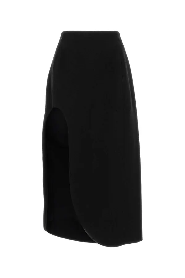 JIL SANDER Wool Skirt With Contoured Lining
