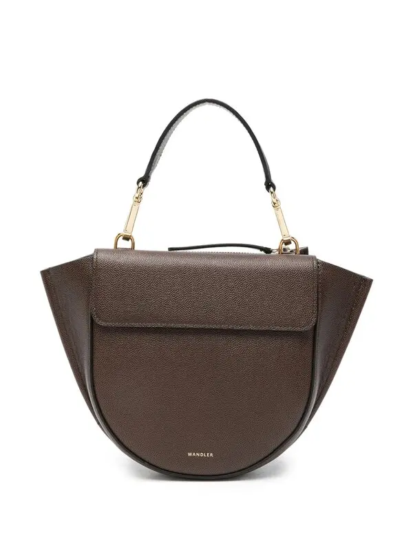 WANDLER Mini Leather Top-handle Shoulder Bag - Marrone