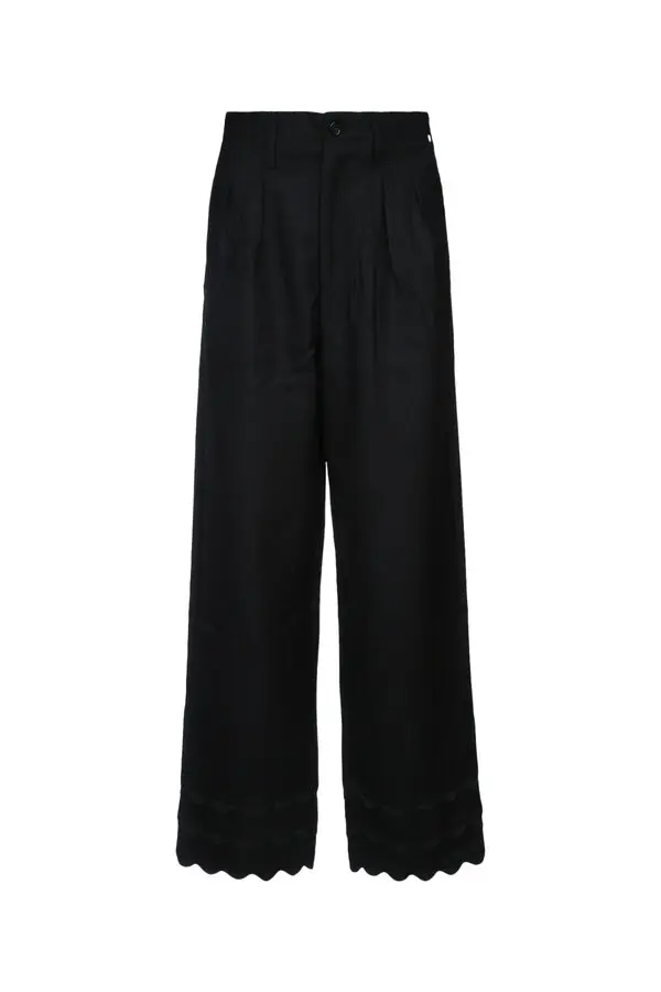 BODE Wide-leg Pleated Pants