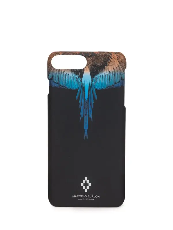 MARCELO BURLON COUNTY OF MILAN Wings Iphone 8 Plus Cover - Nero