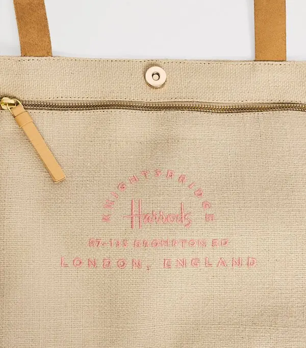 Harrods Jute Lobster Tote Bag