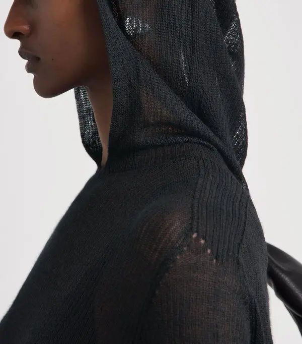 Rick Owens Cashmere Tower Hoodie